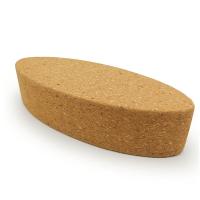 China Natural Egg Oval Cork Blocks Yoga Bricks for supporting stabilizing aligning for sale