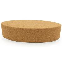 China Eco Oval Cork Yoga Block 305x120x75mm Natural Non-Slip Pilates Brick for sale