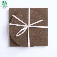 China Custom Size Natural Dark Eco-Friendly Cork Placemats Cork Trivets 4-8 Inch Diameter for sale