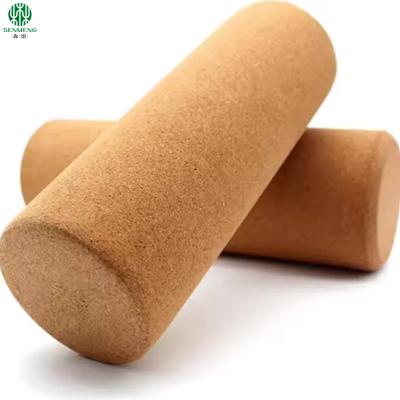 China Wholesale Custom Logo Cork Yoga Roller 100mm x 300mm for Fitness Muscle Relaxation for sale