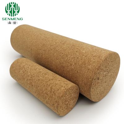 China 100% Natural Cork Yoga Roller 95x300mm Eco-Friendly Muscle Massage Roller for sale