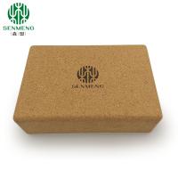 China Custom Eco-Friendly Natural Cork Yoga Brick 305x120x75mm Non-Slip for sale