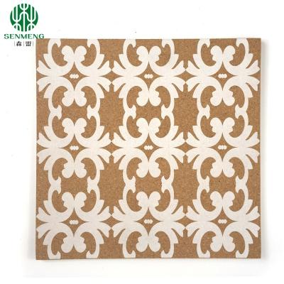 China Natural Eco-Friendly Square Cork Bulletin Board 16x20 Inch Self-Healing Pin Board for sale