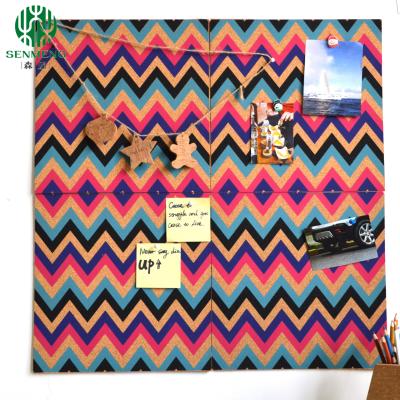 China Wholesale Self Adhesive Cork Board Tiles 12x12 Inch 4 Pack for Office School Wall Decoration for sale