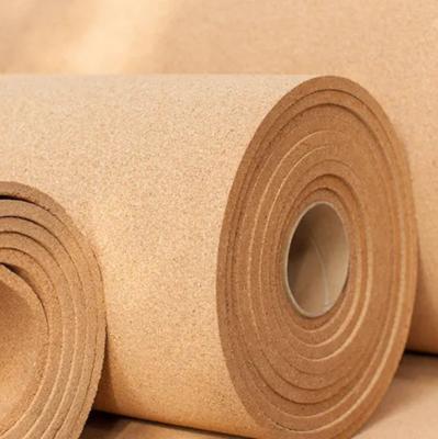 China Natural Cork Roll 4mm Thick Eco Friendly Wall Flooring Underlayment Bulletin Board Sheet 1.35m Wide for sale