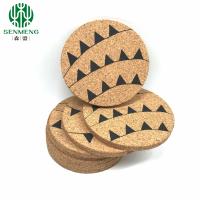 China Natural Wholesale Round Cup Mat Customized Eco Friendly Cork Coaster for sale