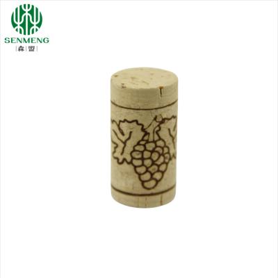 China Custom Reusable Cork Stopper 45x24mm Agglomerated Wine Cork for Bottling for sale