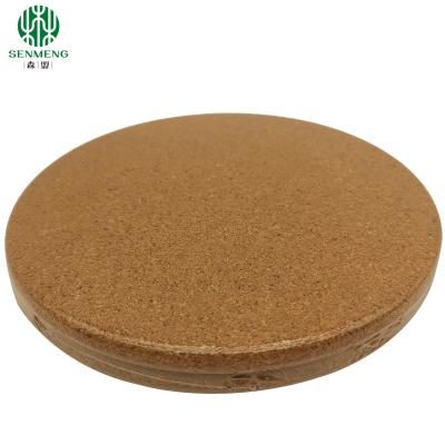 China Natural Cork Placemat 190mm x 9mm Eco Friendly Heat Resistant Kitchen Trivet for sale