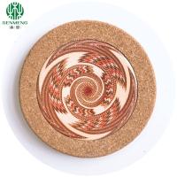 China Natural Custom Wholesale Hot Insulation Eco-Friendly Cork Trivets for sale