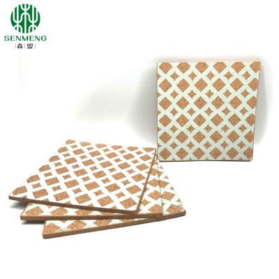 China Wholesale Custom Square Cork Placemats 4-8 Inch Natural Heat Resistant Hot Dishes for sale