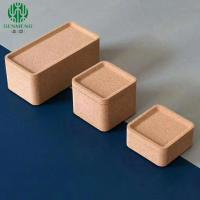 China Natural Cork Storage Box 241x141x120mm Eco Friendly Durable Organizer with Lid for Home Office for sale
