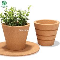 China Customized Cork Flower Pot For Plants With Premium Quality for sale