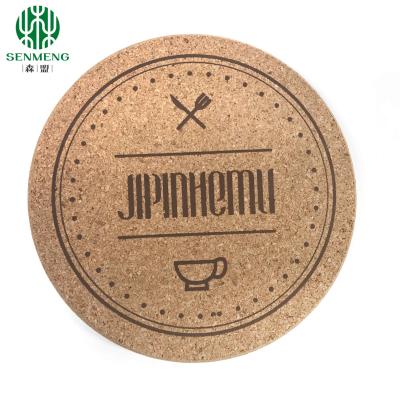 China Natural Printed Cork Coasters for Table Protection and Planet Preservation for sale