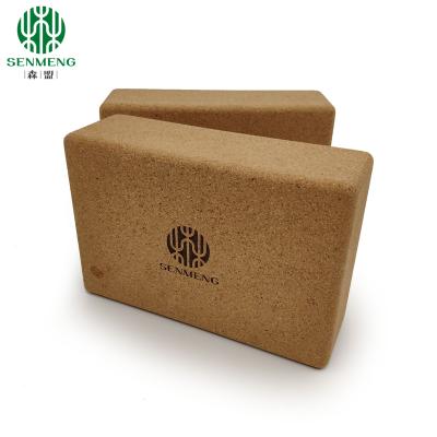 China Custom Eco-Friendly Natural Cork Yoga Brick 305x120x75mm Non-Slip Hypoallergenic Antifungal for sale