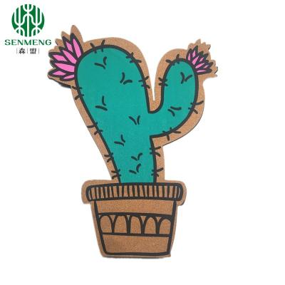 China Eco-Friendly Natural Cork Notice Board with Self-Stick Adhesive Custom Sizes for sale