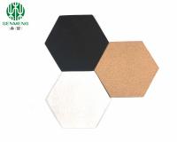 China High Density Backing Material Natural Hexagonal Self-Adhesive Cork Board for Damage-Free for sale
