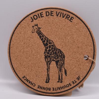 China Custom Round Cork Coasters 4-16 Inch Diameter Eco Friendly Absorbent Heat Resistant for Mugs for sale