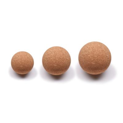 China FSC Certified Cork Massage Ball 30mm to 100mm Eco Friendly Yoga Muscle Recovery for sale
