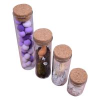 China Borosilicate Glass Cork Jars 5000pcs Tapered Cork Stopper Custom Sizes for sale