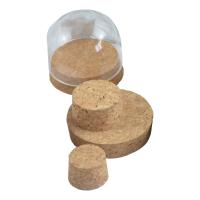 China Natural Cork Lids Tapered Base for Glass Dome Vase DIY Decoration 7 Sizes Custom for sale