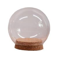 China ODM Small Glass Dome Glass Bottle Cork Base Moistureproof for sale