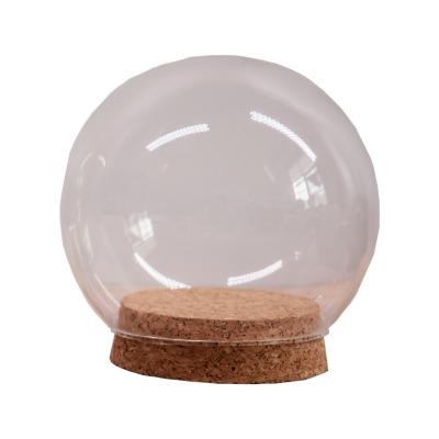 China ODM Small Glass Dome Glass Bottle Cork Base Moistureproof for sale