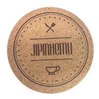 China Round Cork Trivet 8 Inch Diameter Natural Cork Hot Pad Heat Resistant Placemat Durable Eco Friendly for sale