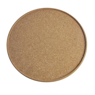 China Natural Cork Round Trays 6 to 16 Inch Heat Resistant Non Slip Antimicrobial Serving Tray for sale
