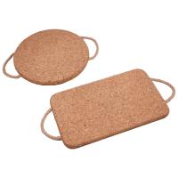 China Multifunction Odorless Table Mat Cork Placemat Trivet With Rope Eco Friendly for sale
