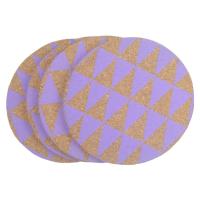 China Natural Cork Coasters 4 Inch Round Absorbent Eco Friendly BSCI Certified Customizable for sale