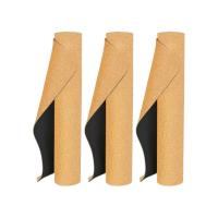 China Custom Printed Cork Folding Yoga Mat 183x65x0.5cm Eco Friendly Non Slip Sweat Resistant for sale
