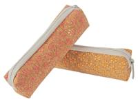China Natural Cork Pencil Case 18.5x4.5cm Eco-Friendly Flower Hollow Carved Pattern Pen Pouch for sale