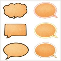 China Eco Friendly Speech Bubble Cork Bulletin Board 15.2x13.6cm Self Healing Memo Board for sale