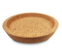 China Eco Cork Cup Holder Coasters with Rim Bottom Heat Insulated 4-16 Inch Diameter for sale