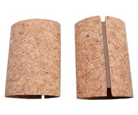 China Natural Cork Fabric Glass Bottle Sleeve Heat Insulation 1000pcs MOQ Custom Logo for sale