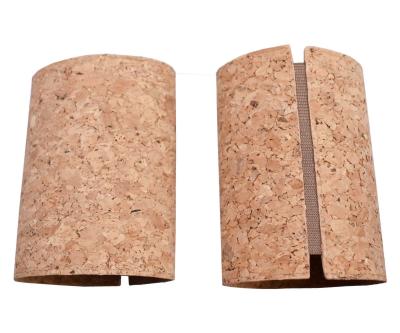 China Natural Cork Fabric Glass Bottle Sleeve Heat Insulation 1000pcs MOQ Custom Logo for sale
