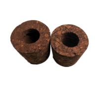 China Carbonized Cork Bottle Stopper with Bore for Glass Vase 0.9x0.7x1.4 inch Eco-Friendly for sale