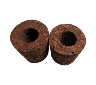 China Carbonized Cork Bottle Stopper with Bore for Glass Vase 0.9x0.7x1.4 inch Eco-Friendly for sale