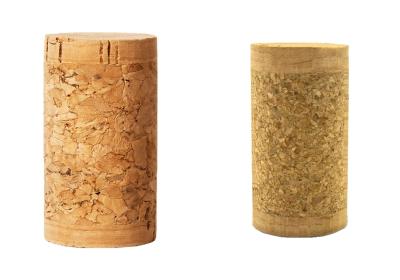 China Twin Top Wine Cork Stopper 45x24mm Natural Cork Disc Non-Toxic FDA Grade for sale
