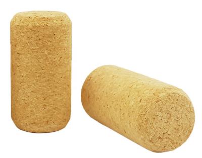 China Anti Crack Micro Agglomerated Wine Cork Stoppers 5000pcs High Stability for sale