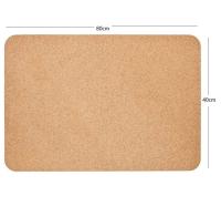 China Natural Cork Desk Pad 80x40cm Nonslip Waterproof Office Desk Protector for sale