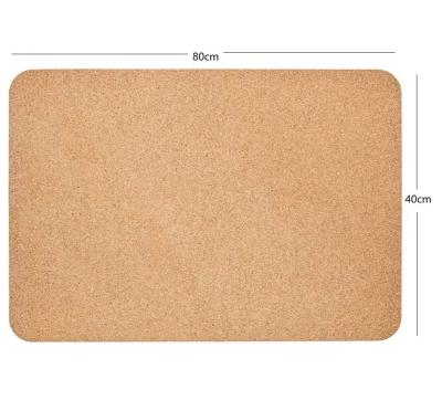 China Natural Cork Desk Pad 80x40cm Nonslip Waterproof Office Desk Protector for sale