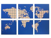 China 30x30x0.5cm Natural Cork Push Pin World Map Travel Map Odorless Self-Healing for sale