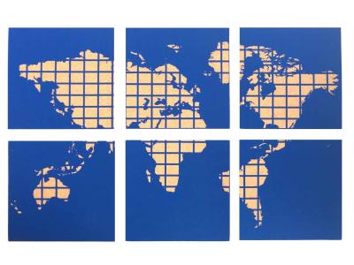 China 30x30x0.5cm Natural Cork Push Pin World Map Travel Map Odorless Self-Healing for sale