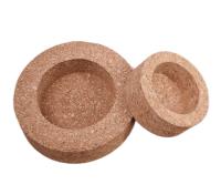 China Natural Cork Base for Glass Bottle 1.9x1.7x1.2in Groove Micro Landscape DIY Vase for sale