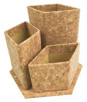 China Eco Friendly Cork Pen Holder Pencil Organizer Desk Storage Box 500pcs Custom for sale
