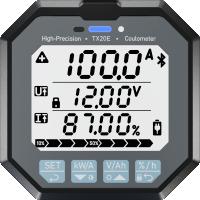 China TX20 Battery Monitor With Shunt Auto Brightness Low Power 8-80V 0-500A Bluetooth Battery Monitor for sale