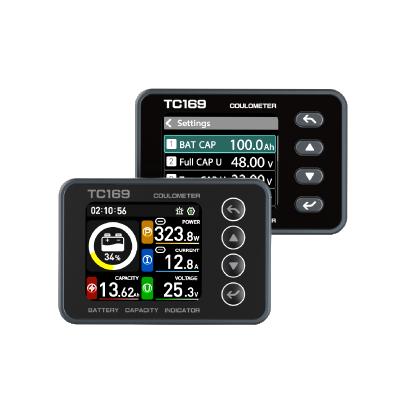 China TC169 1.69 Inch Battery Pack Monitor Display With Color Screen 8-90V 0-150A for sale