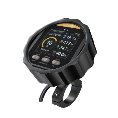 China TR24 Waterproof Battery Monitor For Electric Motorcycle With Color Screen 8-100V 0-500A for sale