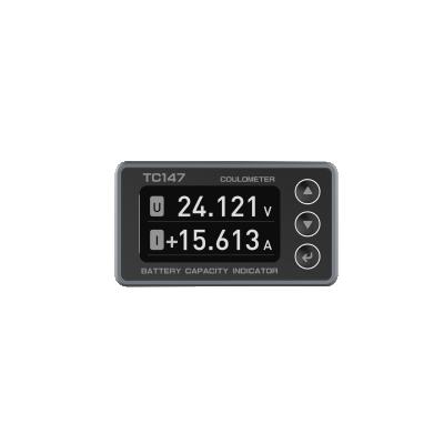 China TC147 1.47 Inch Electric Wheelchair Battery Monitor Battery Management System Color Screen 8-80V 0-150A for sale